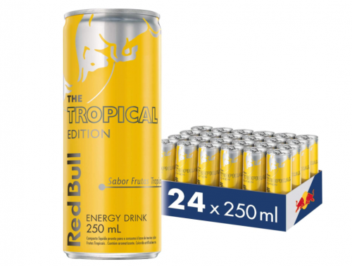 Energético Tropical Red Bull Energy Drink Pack Com 24 Latas De 250ml